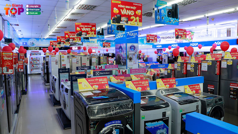 Top 4 siêu thị điện máy tại An Giang mua sắm hiện đại, giá tốt
